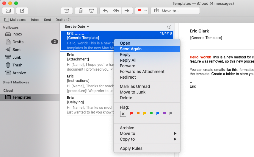 How To Create Email Templates In Apple Mail Eric Clark How To Create Email Templates In Apple Mail Eric Clark